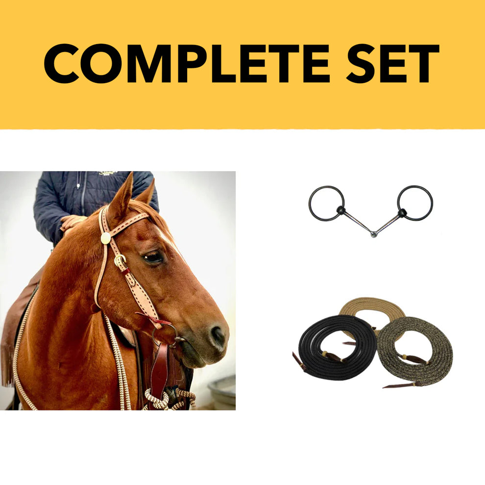 Parelli Rough Out Snaffle Bridle (Complete Set)